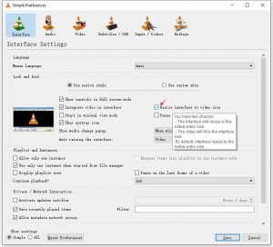 How to Prevent VLC Changing the Window Size When Opening | ITIGIC