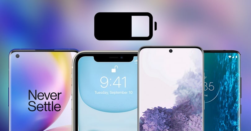 Battery Comparison Between High-end Phones of 2020 | ITIGIC