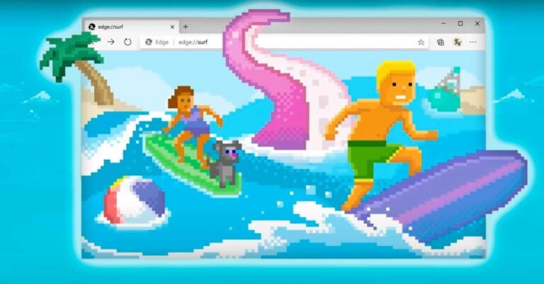 Edge Surfing Minigame – Google 크롬에서 플레이하는 방법