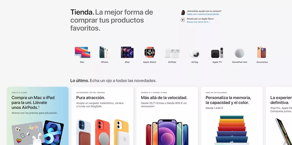 Redesigned Apple Store Online – New Store Tab Available | ITIGIC